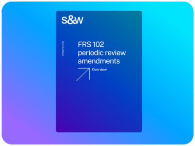 FRS 102 periodic review amendments - Overview guide | S&W Group